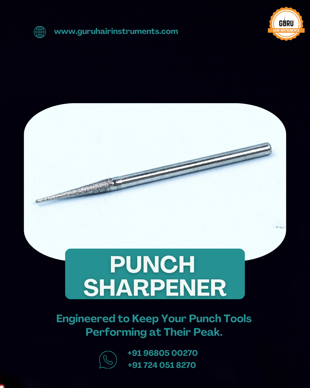 FUE PUNCH SHARPENER - Best Hair Transplant Instruments