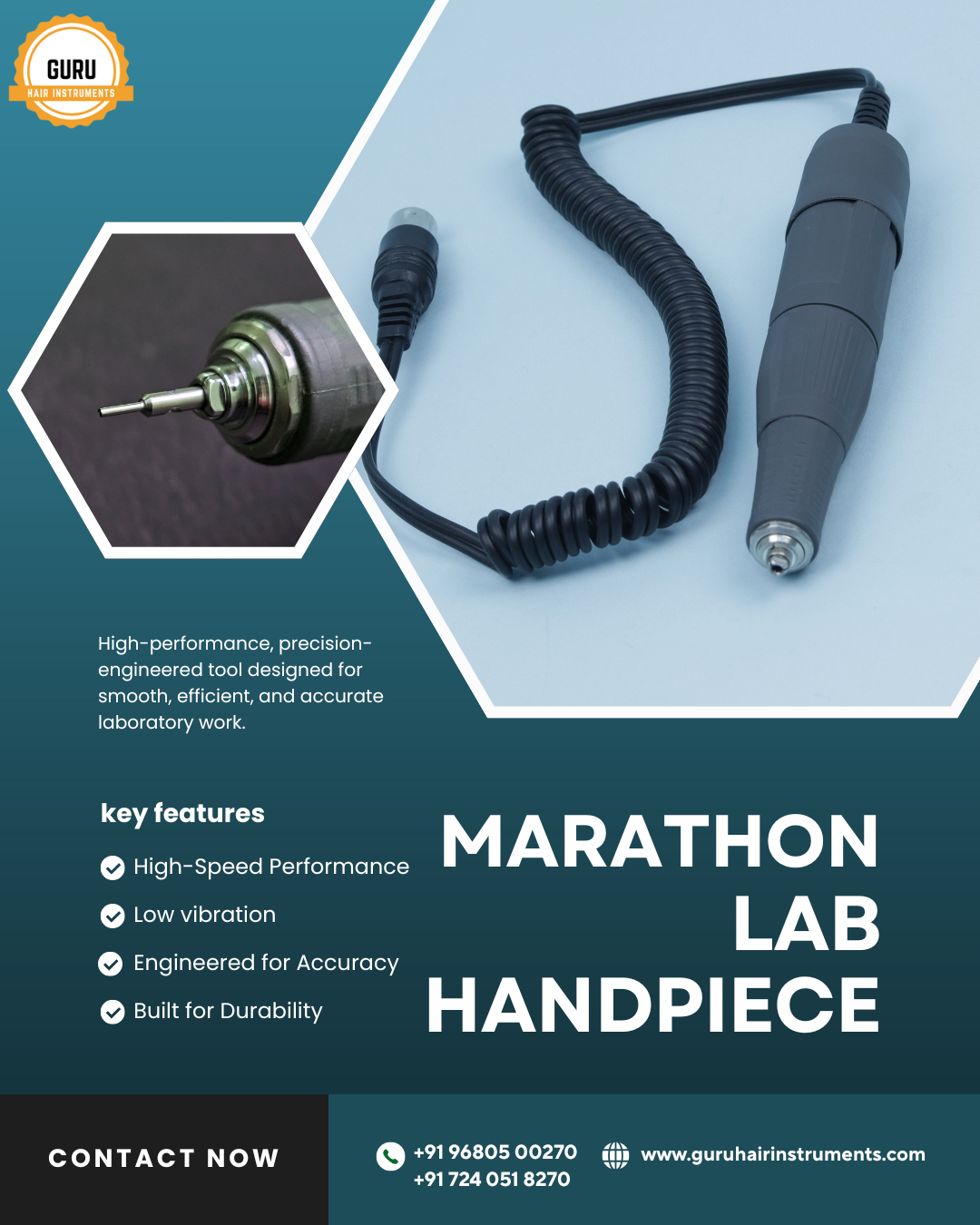 MARATHON LAB HANDPIECE - Best Hair Transplant Instruments